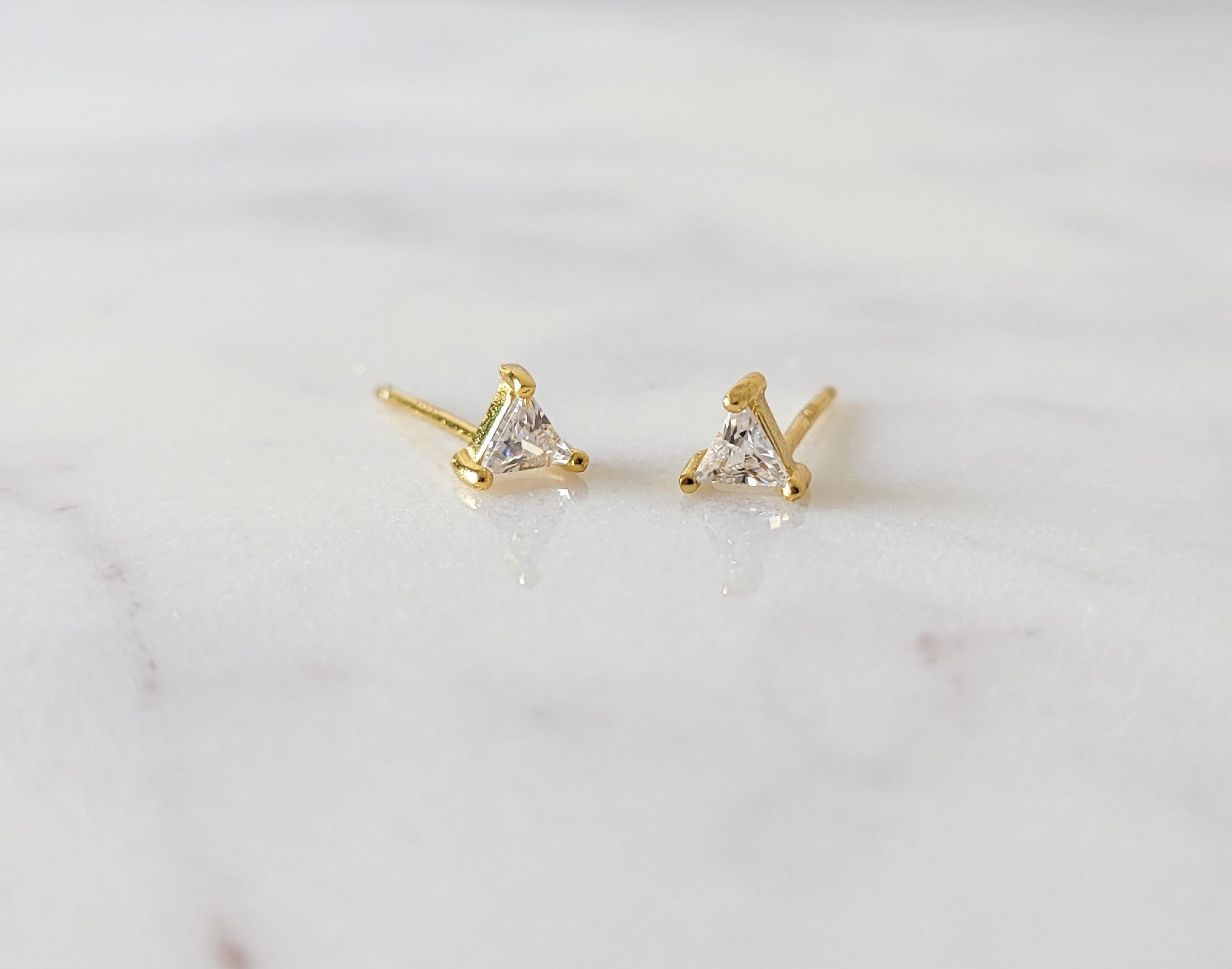 Mini Triangle Studs – My Darling Violet